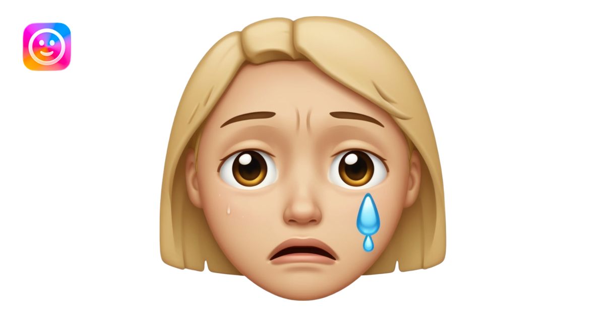 crying face emoji | AI Emoji Generator