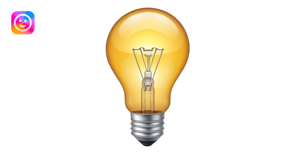 Light Bulb emoji | AI Emoji Generator