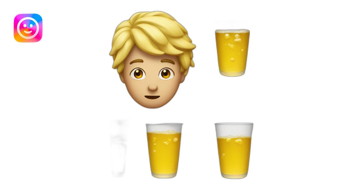 Drunk people pee emoji | AI Emoji Generator