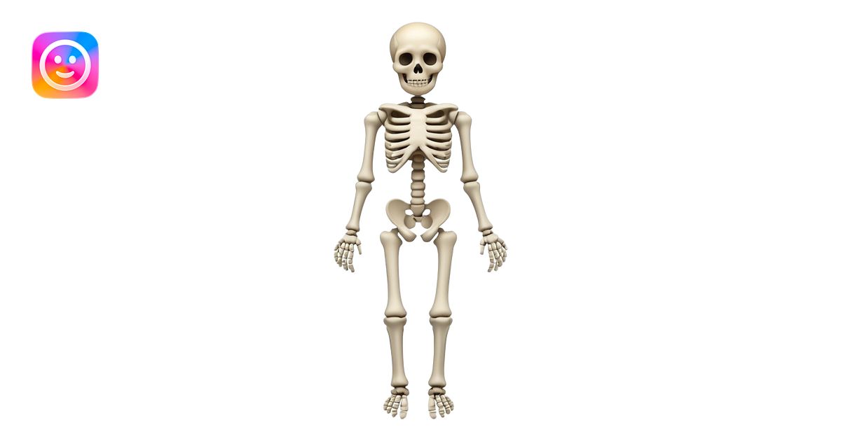 horror skeleton full body dead emoji | AI Emoji Generator