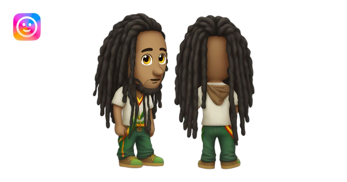 Rastafarian with dreadlocks emoji | AI Emoji Generator