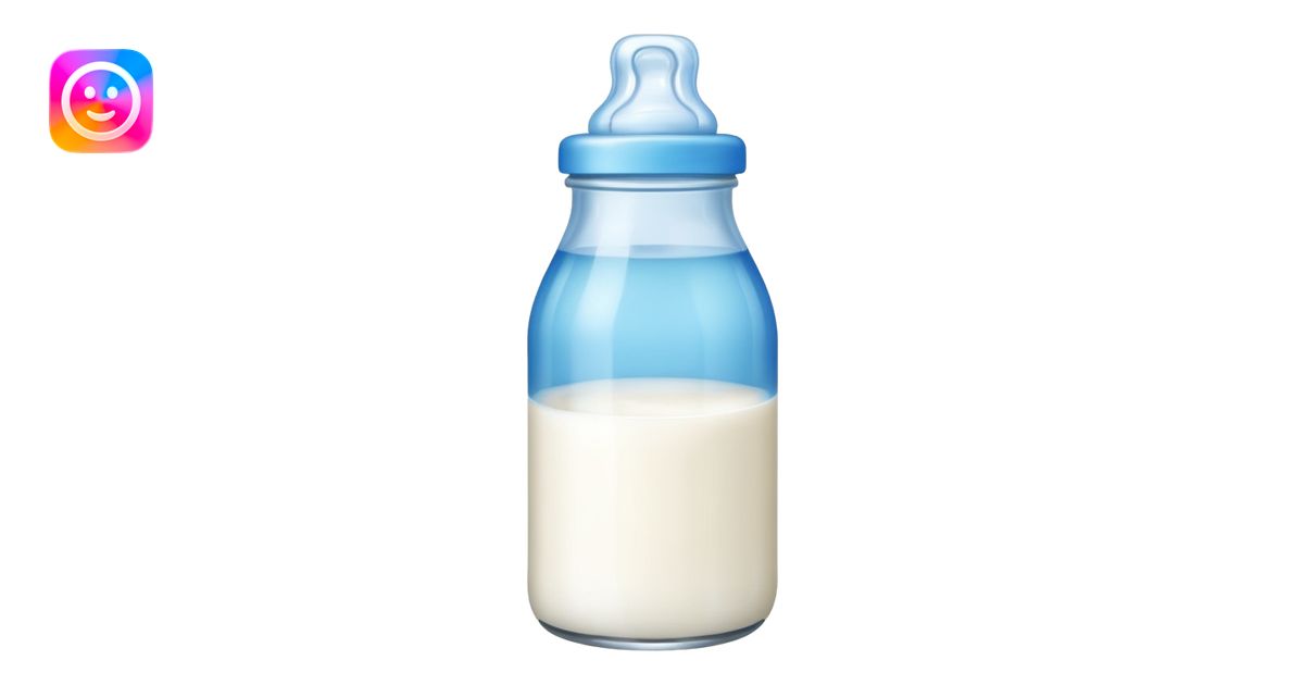 baby Milk bottle blue emoji | AI Emoji Generator