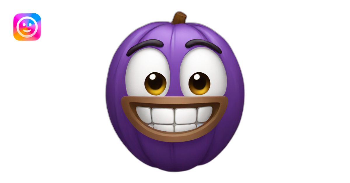 a purple nut emoji | AI Emoji Generator