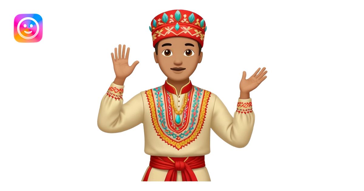 dancing man traditioanal emoji | AI Emoji Generator