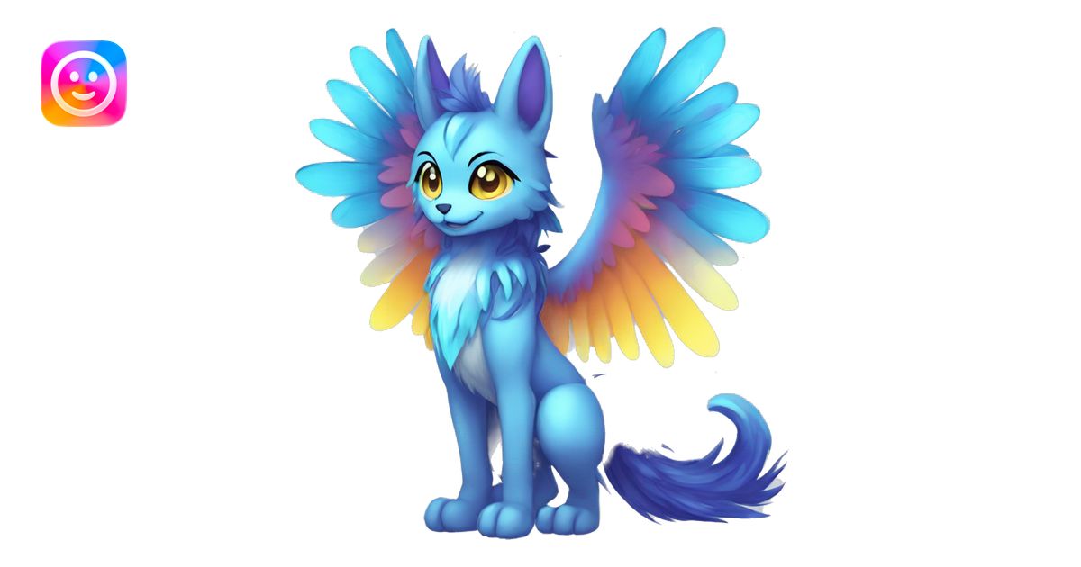 Anthro Sona Cool Cute Colorful Shy Winged Shiny Fakemon-Fantasy ...