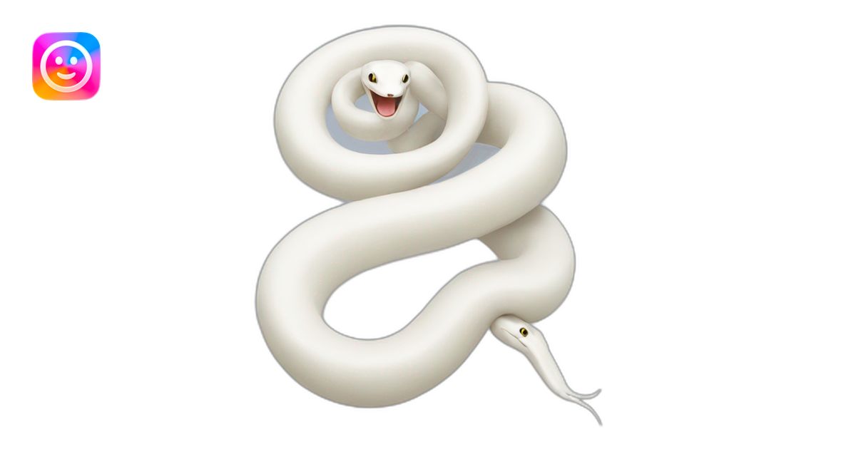 white snake emoji | AI Emoji Generator