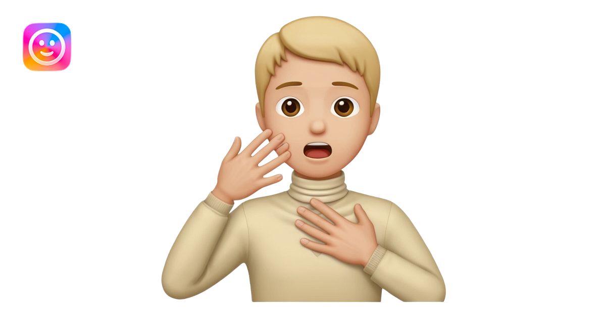 Choking with hands emoji | AI Emoji Generator