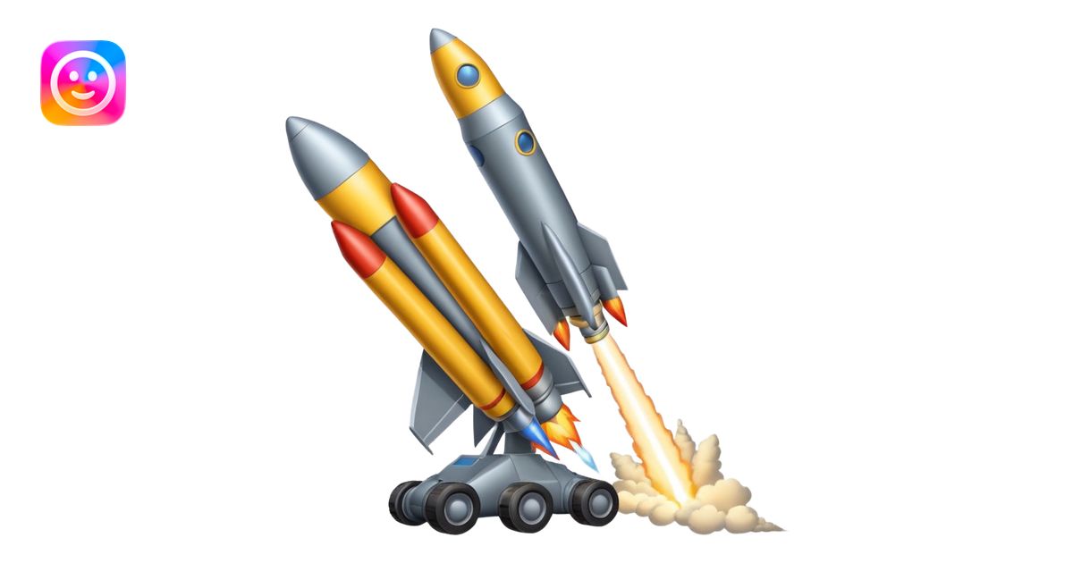 Multiple Rocket Launch System emoji | AI Emoji Generator