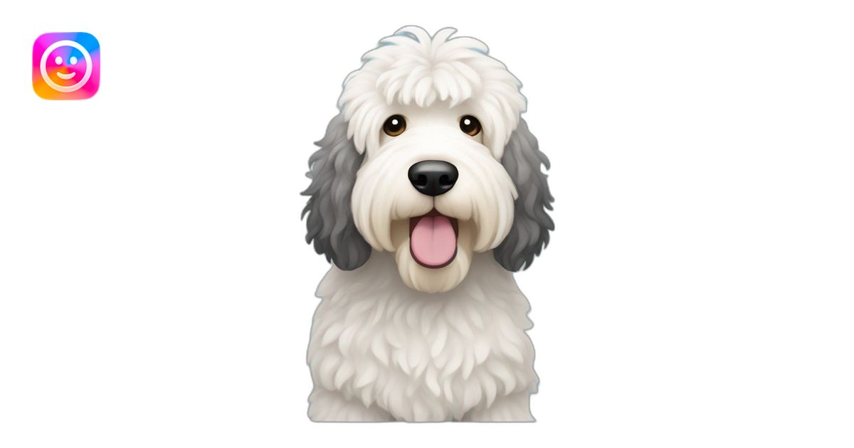 blonde sheepadoodle emoji | AI Emoji Generator