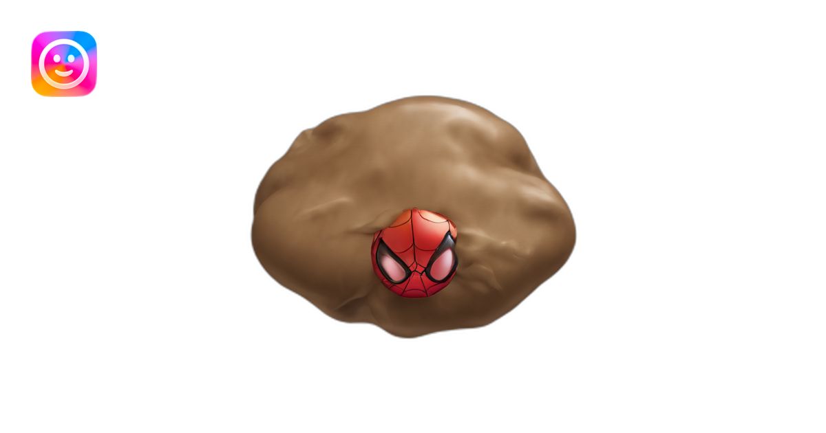 Spider man poop emoji | AI Emoji Generator