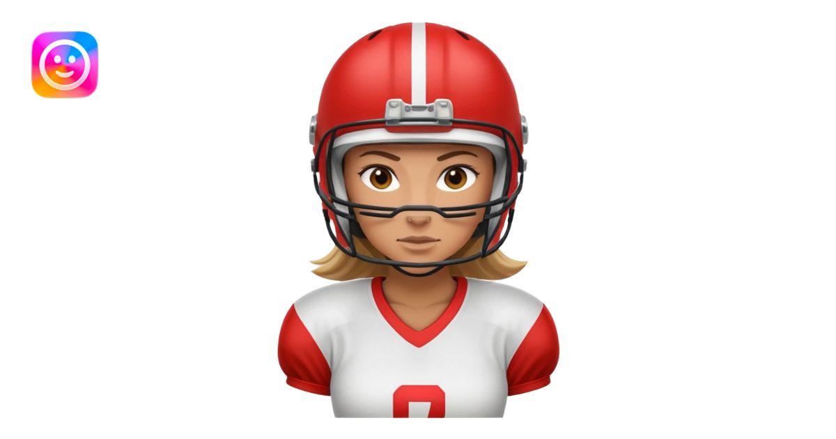 Football Players, Female player emoji | AI Emoji Generator
