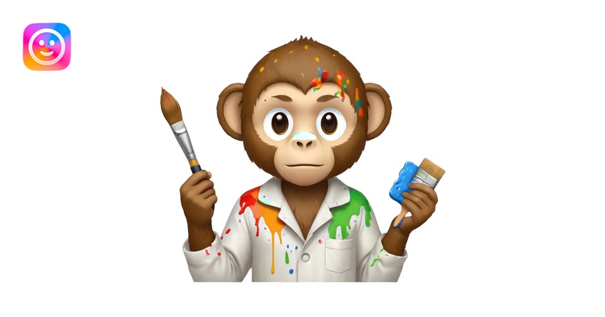 painter monkey emoji | AI Emoji Generator