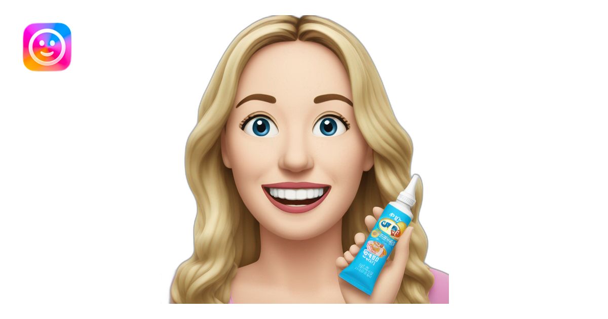 Victoria Coren Mitchell 4k toothpaste advert emoji | AI Emoji Generator