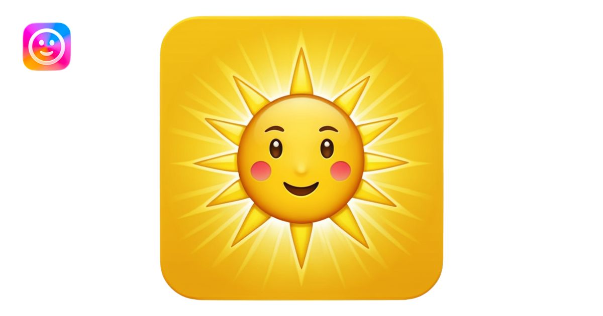Light burst / illumination cue emoji | AI Emoji Generator