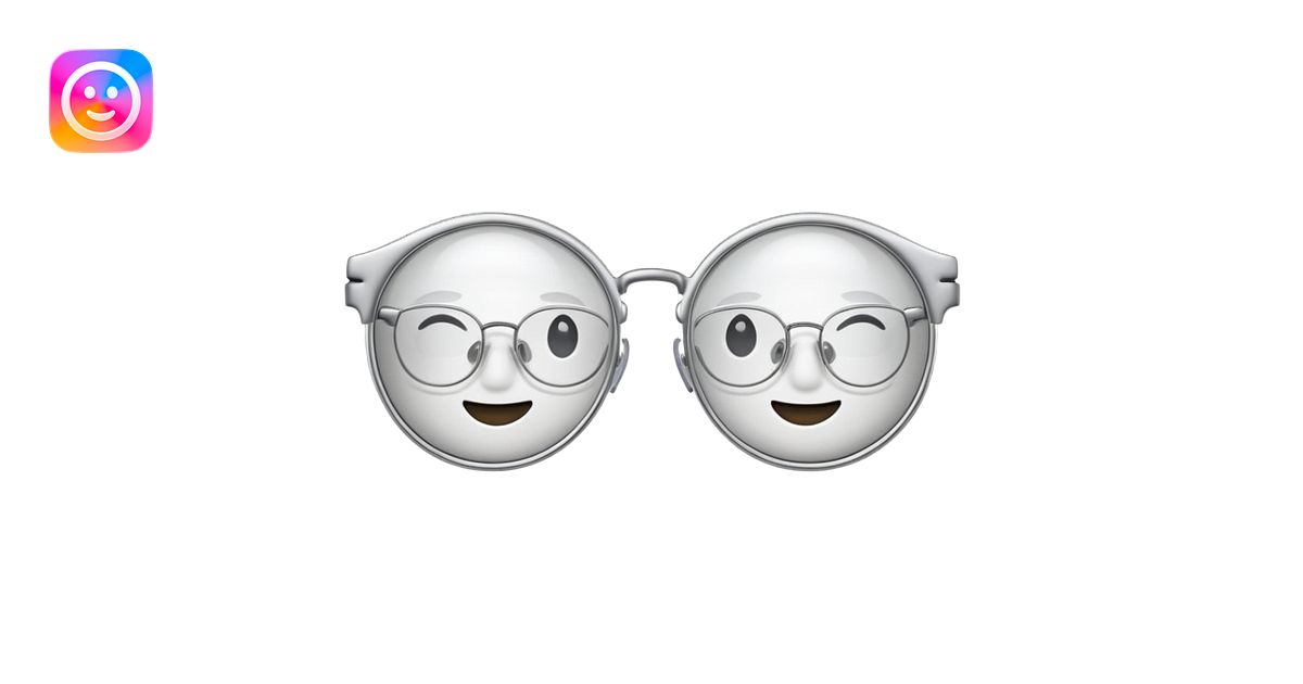 half moon glasses emoji | AI Emoji Generator