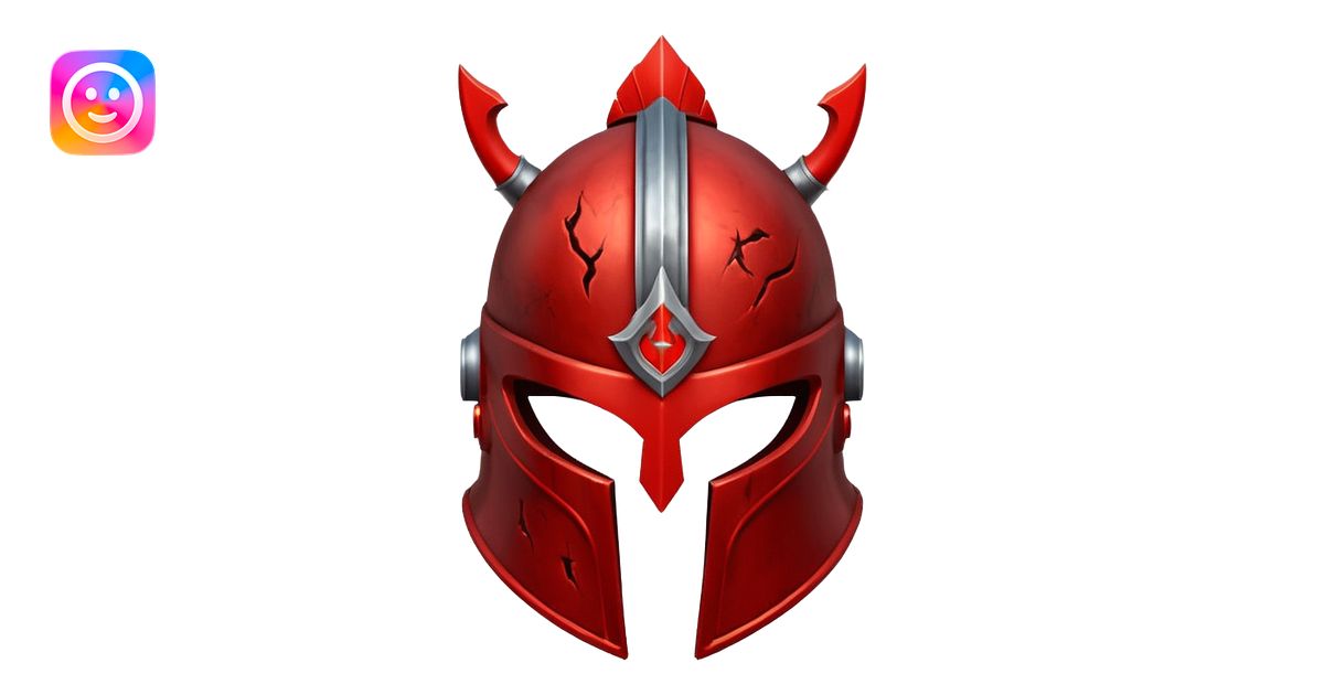 Ares legendary helmet object icon, ancient Greek helmet with glowing ...