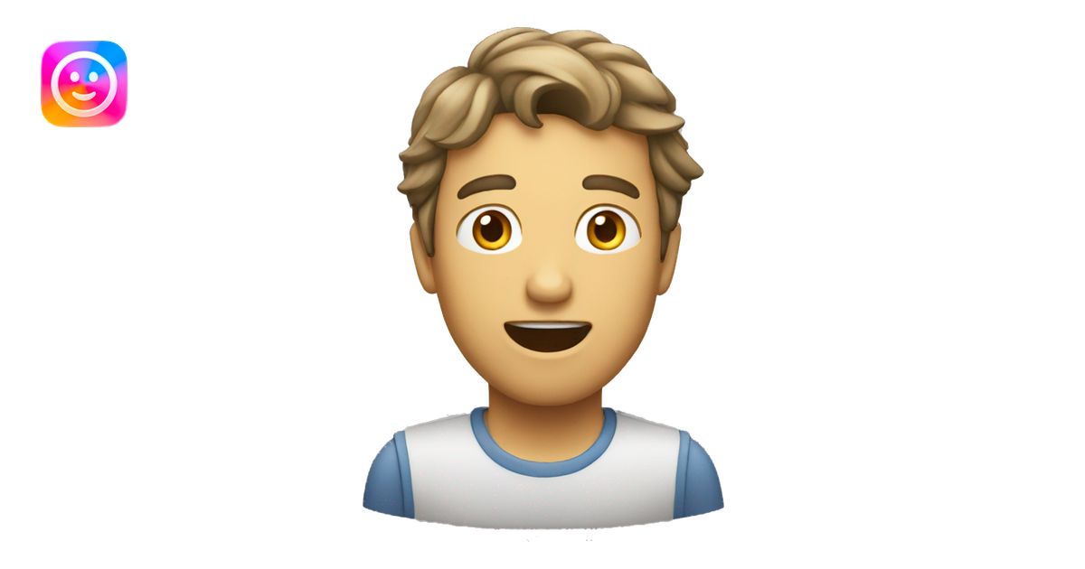 Man telling about something emoji | AI Emoji Generator