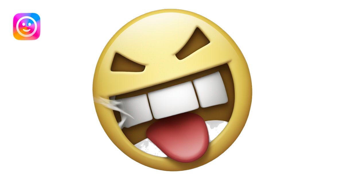 smiley biting a punch emoji | AI Emoji Generator