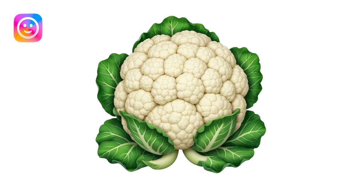 Cauliflower emoji | AI Emoji Generator