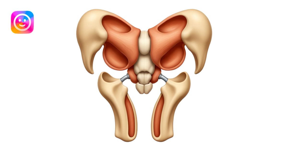 Ayudame a crear un emoji de pelvis emoji | AI Emoji Generator