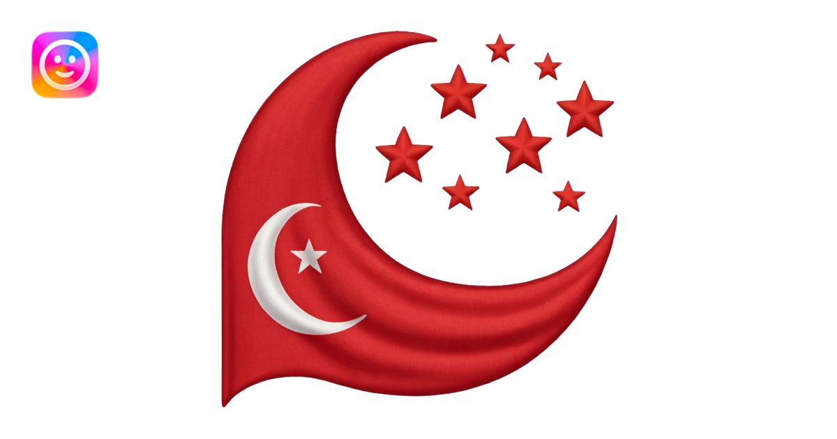 Singapore flag emoji | AI Emoji Generator