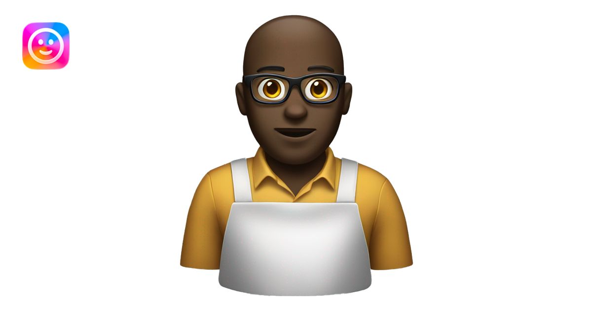 African geek cooking computer code emoji | AI Emoji Generator