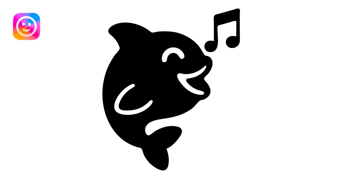 Playful singing fish, cheerful cartoon fish icon | AI Emoji Generator