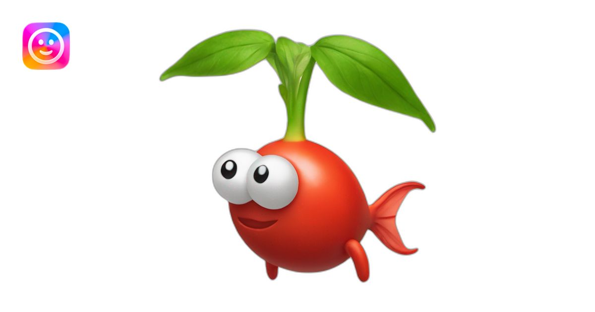Pikmin red emoji | AI Emoji Generator