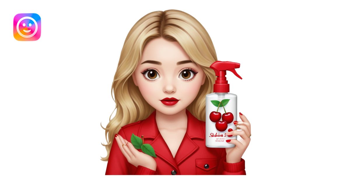 Sabrina carpenter cherry baby body mist emoji | AI Emoji Generator