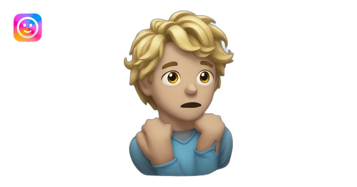 Euphoric sadness emoji | AI Emoji Generator