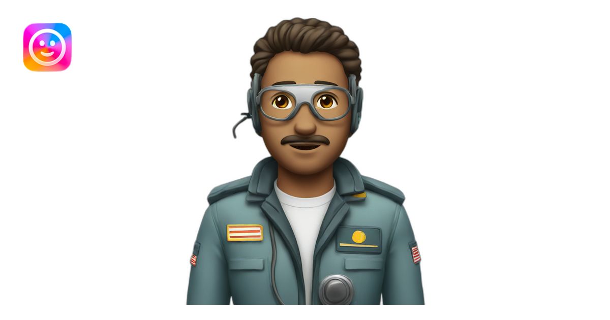 pilot wearing cannula emoji | AI Emoji Generator