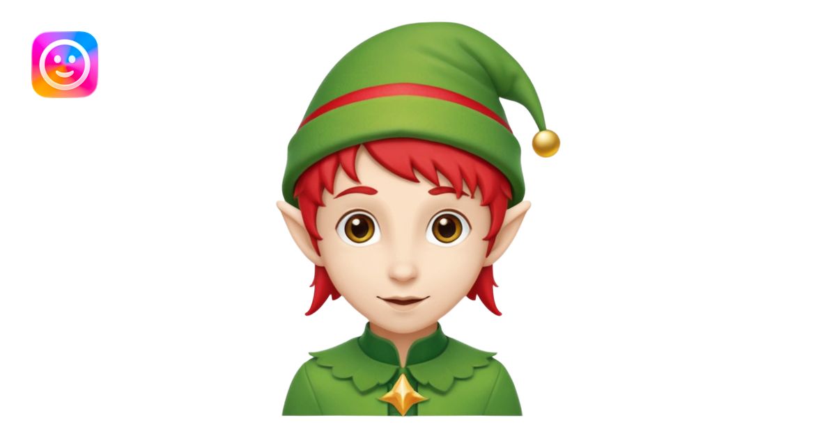 Christmas Elf emoji | AI Emoji Generator
