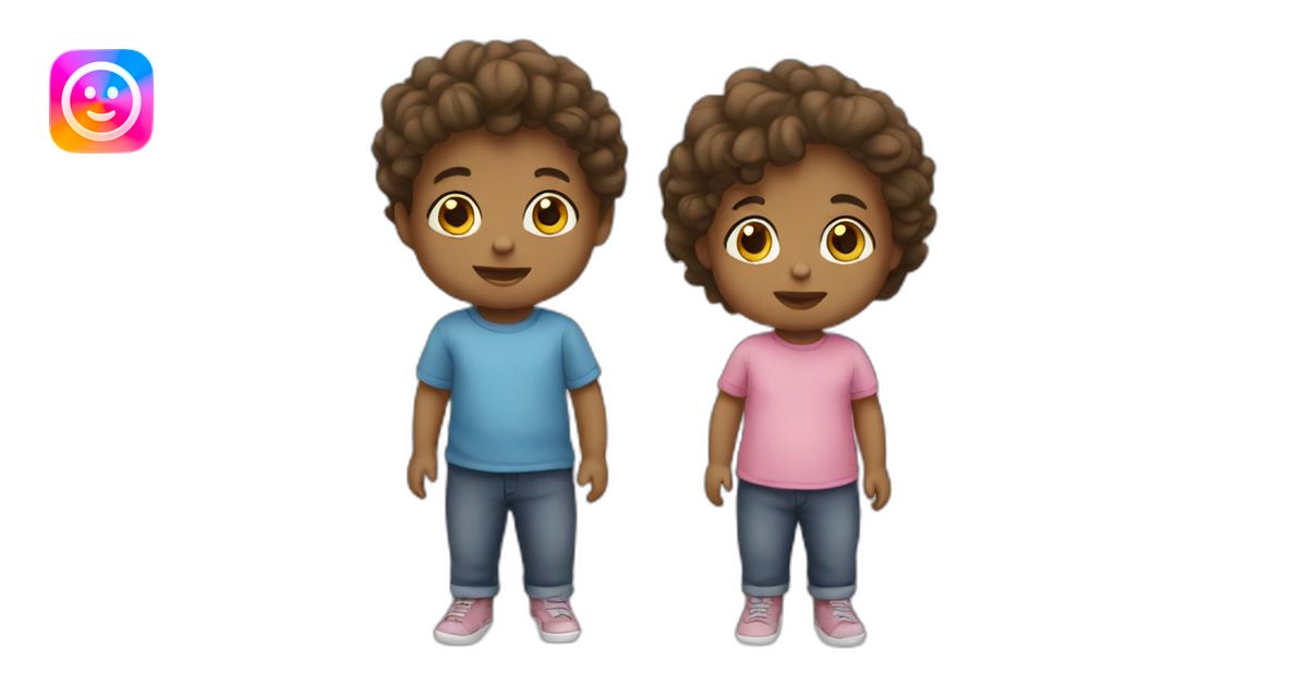 2 toddlers emoji | AI Emoji Generator