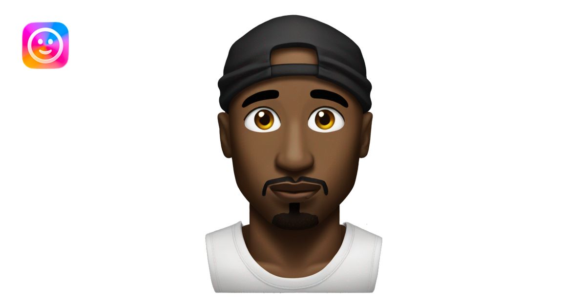 Tupac emoji | AI Emoji Generator