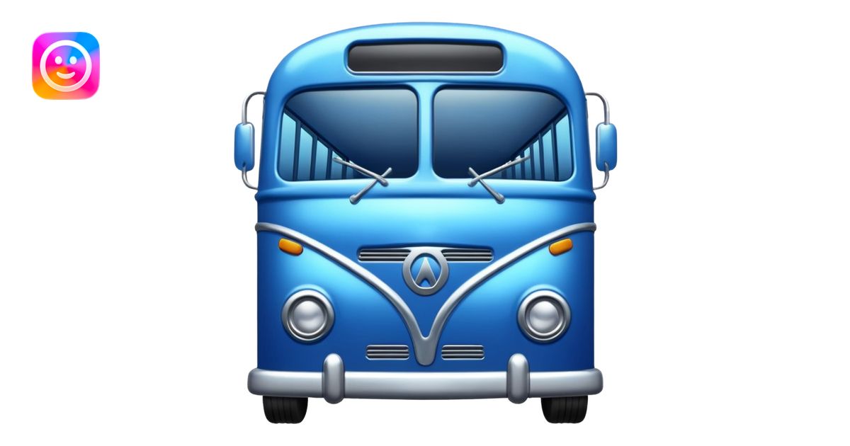 blue bus emoji | AI Emoji Generator