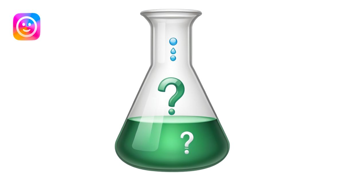 chemistry beaker with question marks, representing asking about valency ...