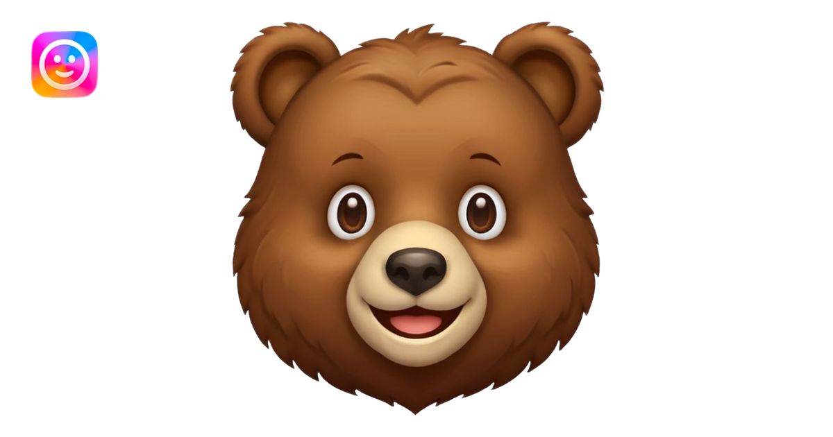 Bear logo emoji | AI Emoji Generator