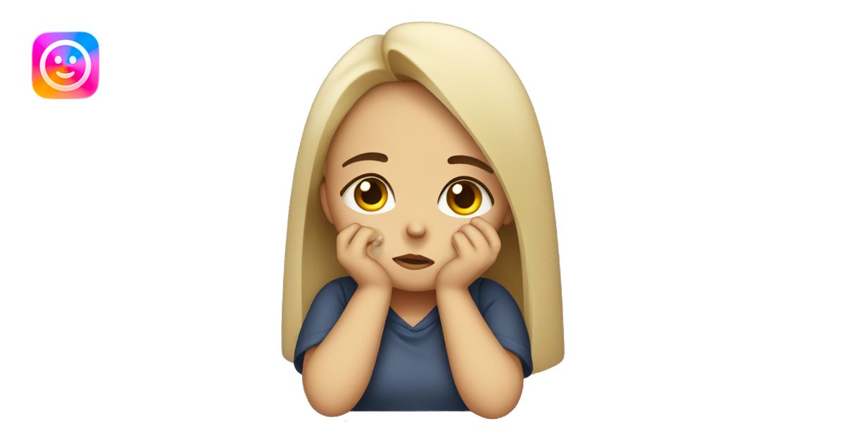 Sad girl wiping tear emoji | AI Emoji Generator