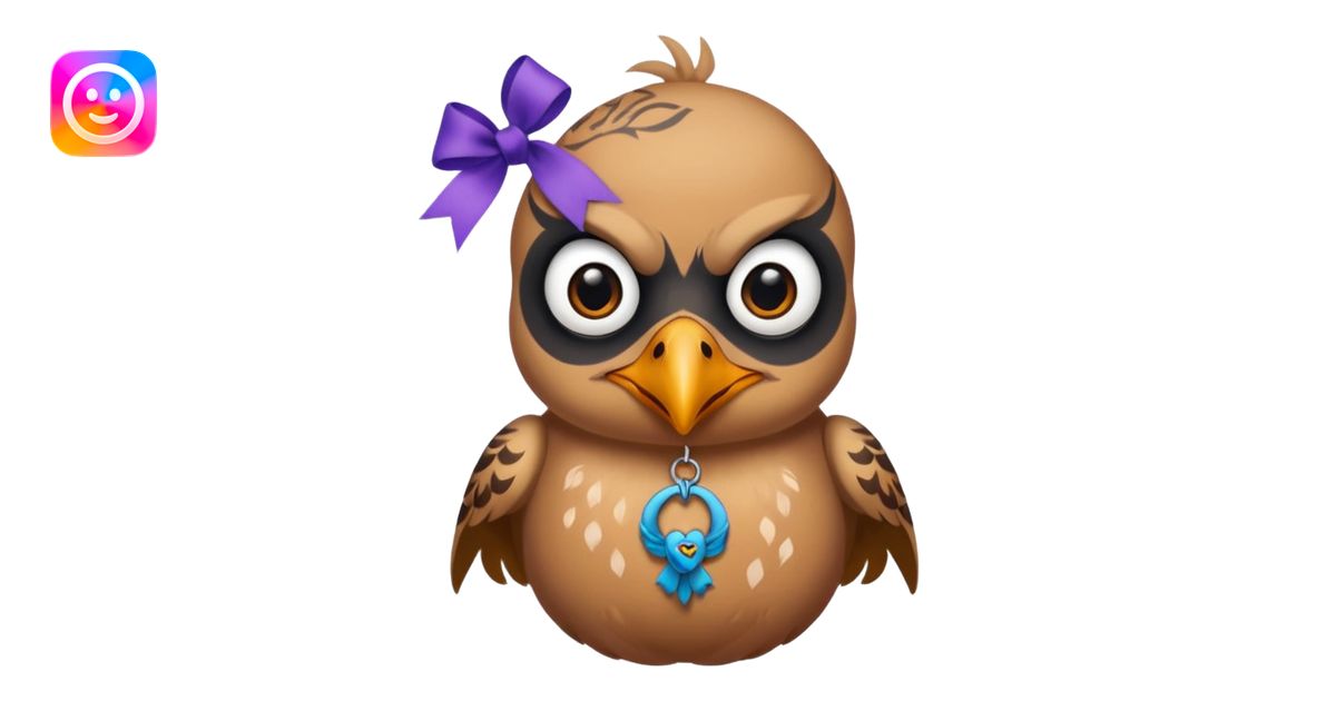 bird with piercings and excessive face tattoos and ribbon two eyes ...