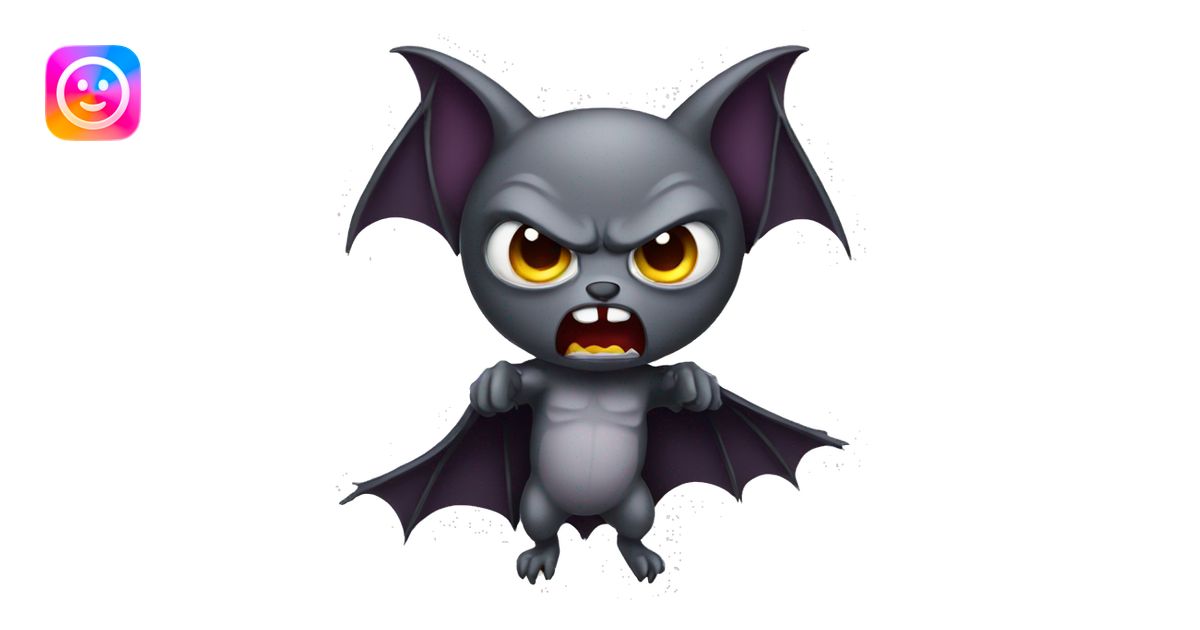 angry bat emoji | AI Emoji Generator