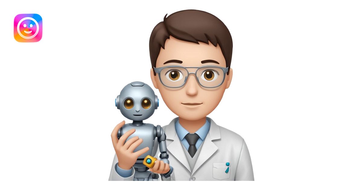 a robotics teacher emoji | AI Emoji Generator