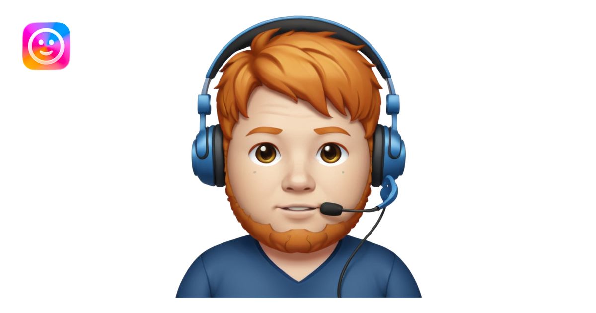 CaseOh, the fat ginger streamer emoji | AI Emoji Generator