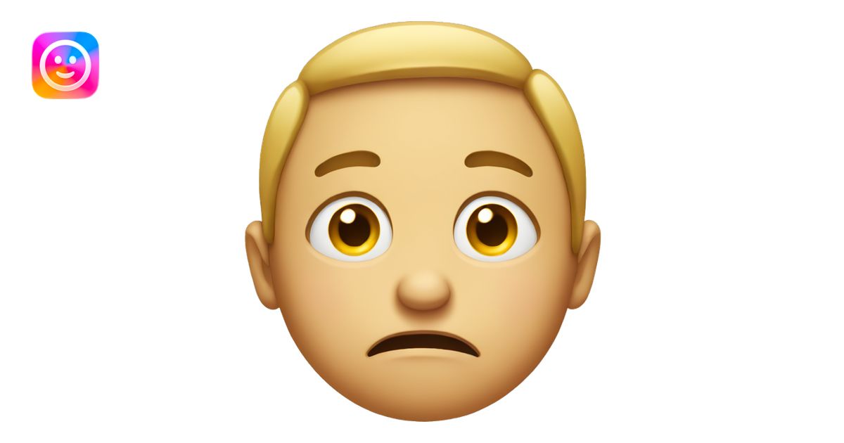 Emoji face looking upset emoji | AI Emoji Generator