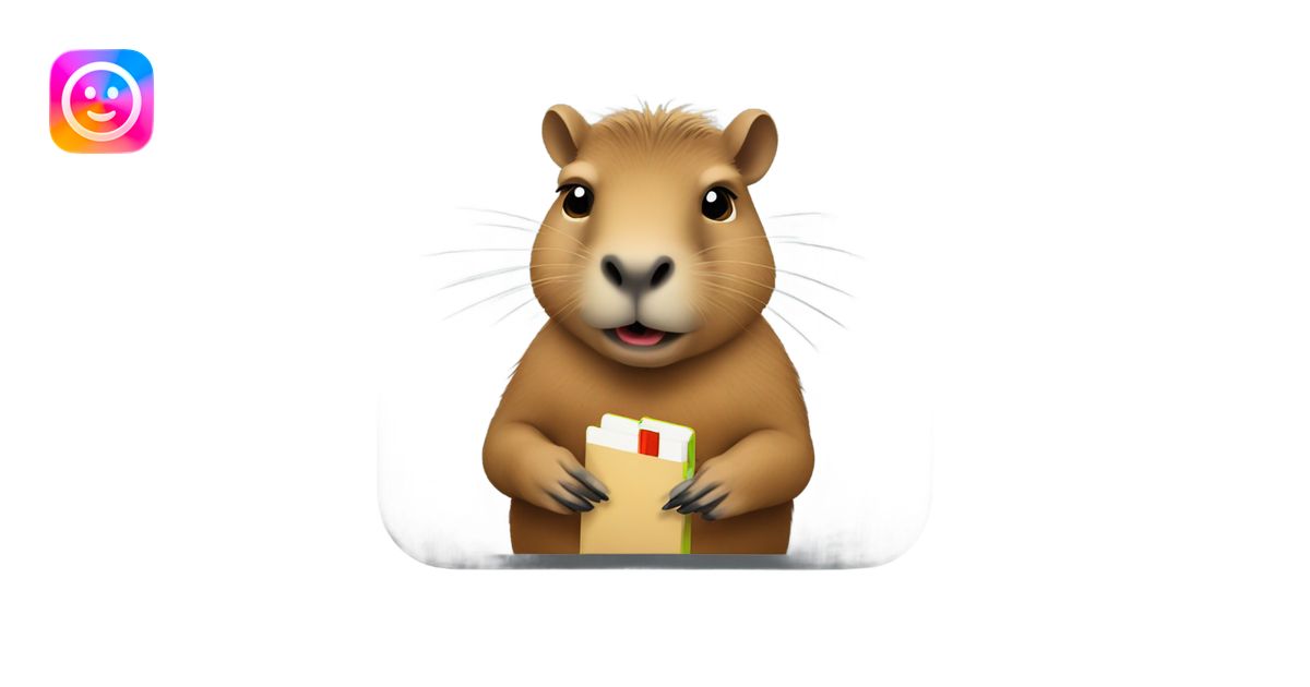 Capybara smoking emoji | AI Emoji Generator