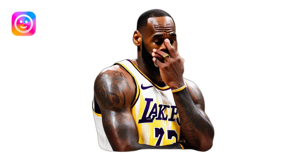 Lebron james crying emoji | AI Emoji Generator