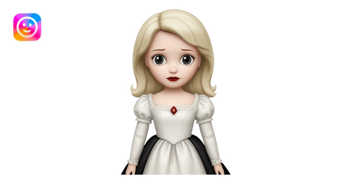 Annabelle doll from The Conjuring movie emoji | AI Emoji Generator