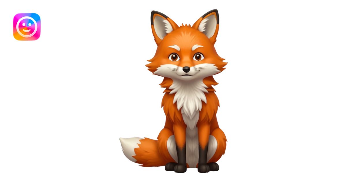 Full body Fox angry looking up emoji | AI Emoji Generator