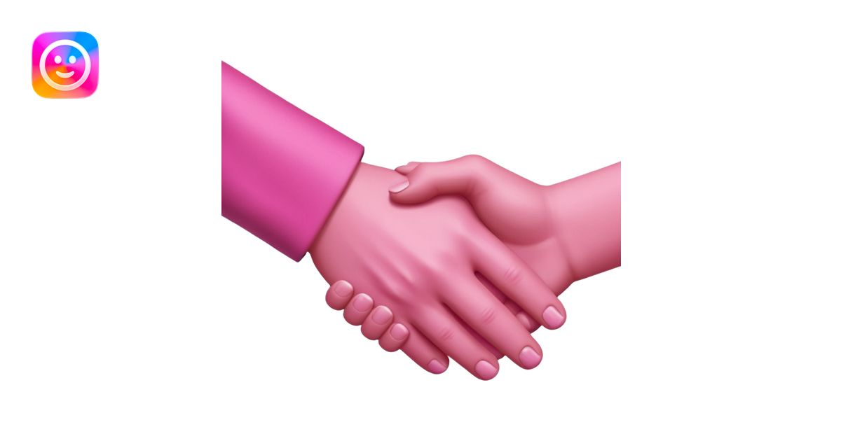 handshake pink hands emoji | AI Emoji Generator