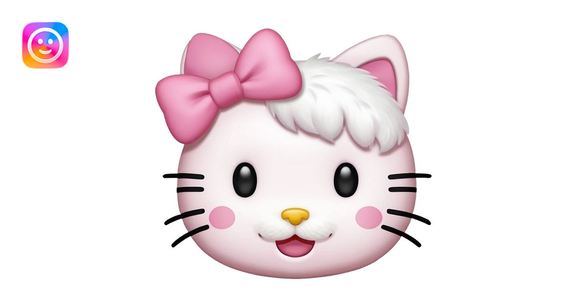Hello Kitty Face emoji | AI Emoji Generator