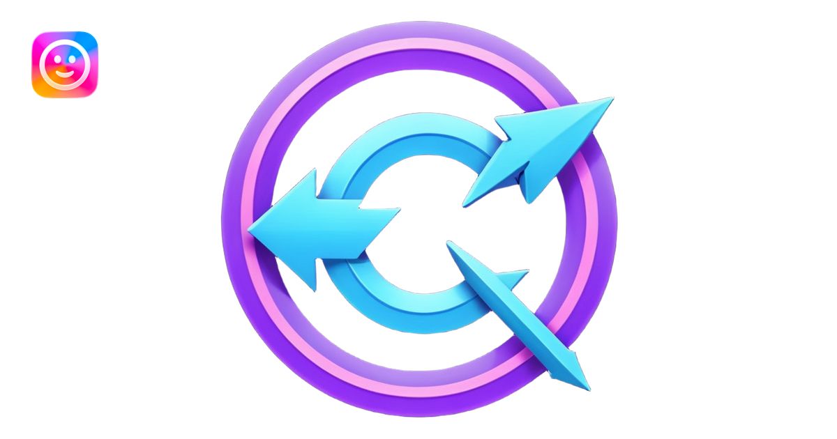 Futuristic retry arrow: an open curved neon arrow forming almost a ...